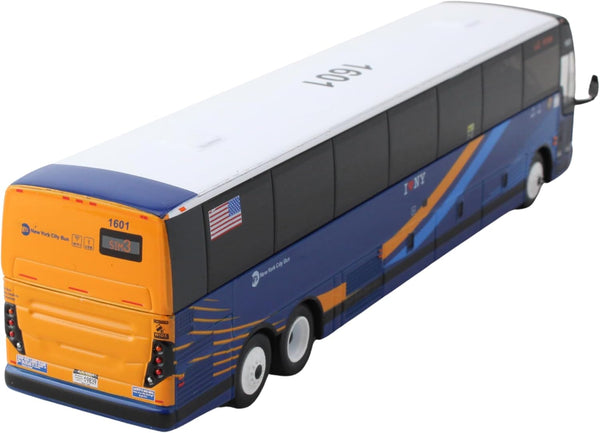 5.75 Inch MTA NYC Prevost X3-45 Express Service Bus - HO 1/87 Scale Di ...