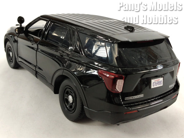 2022 Ford Explorer Police Interceptor SUV - BLACK - 1/24 Scale Diecast ...