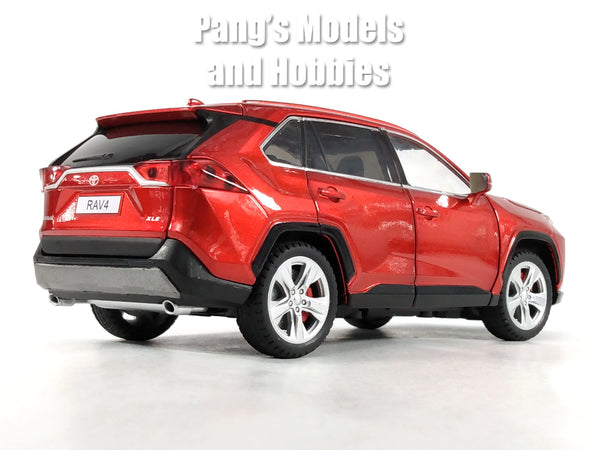 2019 Toyota RAV4 Rav4 Hybrid 1/24 Scale Diecast Model - METALLIC RED ...