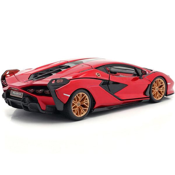 2020 Lamborghini Sian FKP 37 - RED - 1/24 Scale Diecast Model by Bbura ...