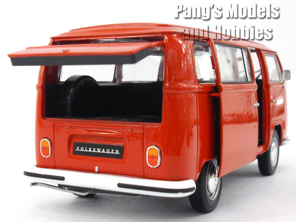 Volkswagen (VW) T2 Type 2 Bus 1972 1/24 Diecast Metal Model by Welly ...