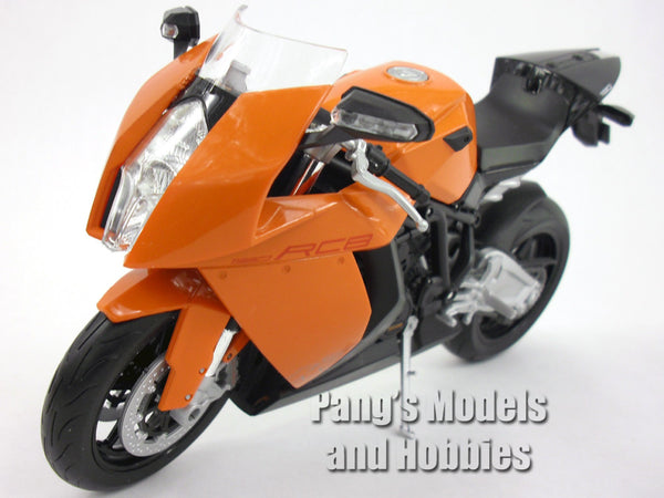 KTM 1190 RC8 (Orange) 1/10 Scale Diecast Metal Model Motorcycle by Wel ...