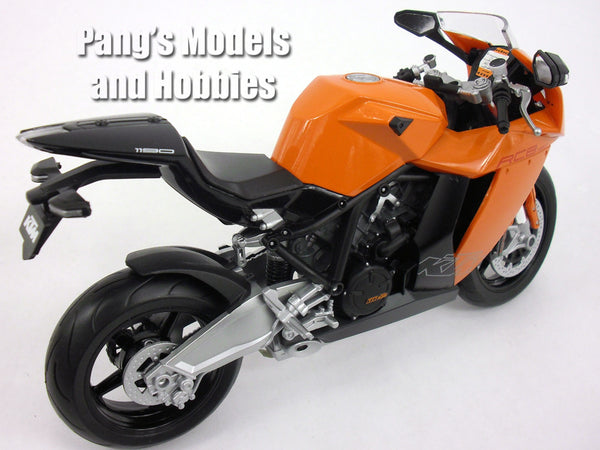 KTM 1190 RC8 (Orange) 1/10 Scale Diecast Metal Model Motorcycle by Wel ...